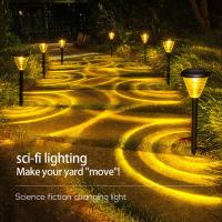 China Led Solar Lights Outdoor Waterproof For Walkway Yard With 150° Beam Angle Auto ON/OFF for sale