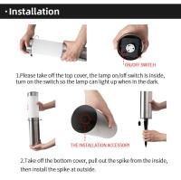 China Solar Garden Street Light Separate Solar Panel IP65 Waterproof Wall Lamp Porch Yard Garage for sale