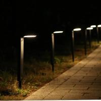 China LED Solar Bollard Garden Lights for Solar Powered Outdoor Pathway Decoration Landscape for sale