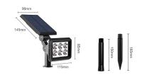 China Adjustable Led Solar Concentrating Garden Lawn Patio Ground Landscape Light 3.7V Ra80 for sale