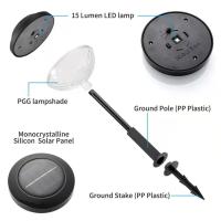 China Outdoor Garden Waterproof IP55 ABS PC Solar Lawn Lamp with Weather-resistant Material for sale