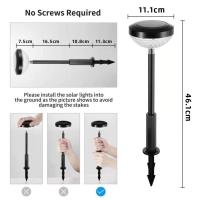 China Outdoor Garden Waterproof IP55 ABS PC Solar Lawn Lamp with Weather-resistant Material for sale