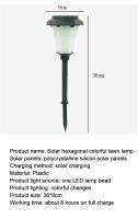 China 2- Solar Powered Garden Light for Courtyard Dynamic Simulation LED Landscape Lighting for sale