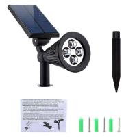 China 2 IN 1 Solar Garden Spot Light RGB Color Changing LED for Outdoor Lawn Power Supply Solar for sale