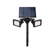 China 1- ABS PC Solar Aluminum Double Heads Garden Lights for Superior Outdoor Lighting for sale