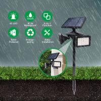 China 1- ABS PC Solar Aluminum Double Heads Garden Lights for Superior Outdoor Lighting for sale