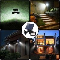 China 1- ABS PC Solar Aluminum Double Heads Garden Lights for Superior Outdoor Lighting for sale