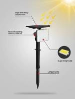 China IP65 Rated Solar Powered 64 Led Garden Lawn Light Outdoor Landscape Stage Lighting 2-In-1 Wireless Wall Lights for sale