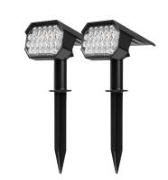 China 24 Leds Solar Led Street Light Lamp for Pathway Courtyard Landscape Lawn Spike Wall for sale