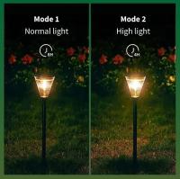 China Outdoor Waterproof Solar Garden Light Tri-Color Adjustable for Villa Yard Park Landscape for sale