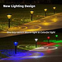 China 50000 Hours Lifespan LED Solar Garden Lawn Light Outdoor Courtyard Projection Landscape for sale