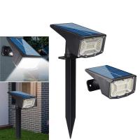 China Solar Powered 53 Led Garden Lights Ip65 Waterproof Outdoor Lawn Light with CRI Ra 80 for sale