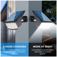 China Solar Powered 53 Led Garden Lights Ip65 Waterproof Outdoor Lawn Light with CRI Ra 80 for sale