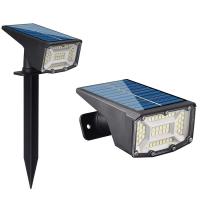 China Solar Powered 53 Led Garden Lights Ip65 Waterproof Outdoor Lawn Light with CRI Ra 80 for sale