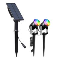 China Solar Lights Ip65 Waterproof Garden Decoration Lamps in RGB Warm/Cold White Landscape for sale