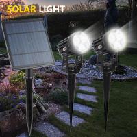 China 6000K Daylight Alert 2 Modes Solar Energy LED Lamp 4 in 1 Outdoor LED Solar Spotlight for sale