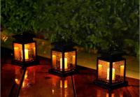 China ABS Material Solar Residential Street Lamp for Retro Atmosphere Landscape Decoration for sale