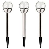 China Waterproof Solar Powered Crackle Ball Decorative Stick Light for Garden and Landscape for sale