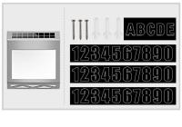 China Solar Powered House Numbers Waterproof LED Illuminated Address Plaques for Outdoor for sale