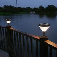 China Aluminum PC Material Solar Powered Fence Post Cap Lights With Leds For Garden Gate 2- for sale
