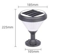 China Aluminum PC Material Solar Powered Fence Post Cap Lights With Leds For Garden Gate 2- for sale