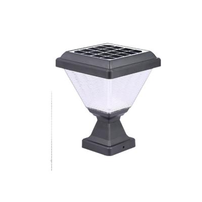 China Solar Waterproof Led Post Lights Outdoor Column Headlight Pillar Fence Lamp with 2- for sale