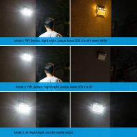 China 4 Lighting Modes Led Solar Outdoor Wall Porch Light With Motion Sensor IP65 Protection for sale