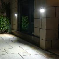 China 4 Lighting Modes Led Solar Outdoor Wall Porch Light With Motion Sensor IP65 Protection for sale