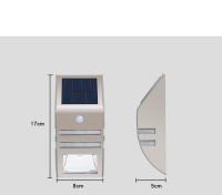China Solar Fence Light Latest Model Modern Outdoor Luminaires Led Solar Sensor Wall Light for sale