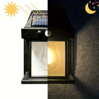 China 80lm/w Courtyard Garden Decoration Waterproof Solar Wall Lamp with Motion Sensor for sale