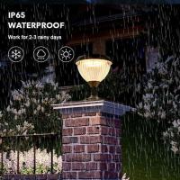 China Solar Energy Column Head Lamp for Outdoors Patio Pathway Landscape Illumination Needs for sale