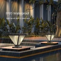 China Durable Led Solar Powered Pillar Light Waterproof Electric Lamp Post for Outdoor Column for sale