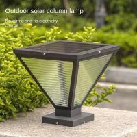 China Durable Led Solar Powered Pillar Light Waterproof Electric Lamp Post for Outdoor Column for sale