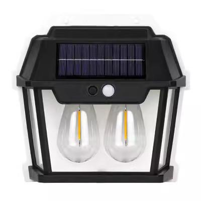 China Double Light Source Adjustable Solar Charging Wall Led Light with 8m Sensing Distance for sale