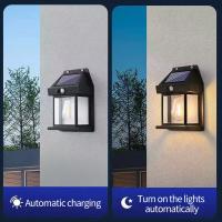 China Double Light Source Adjustable Solar Charging Wall Led Light with 8m Sensing Distance for sale