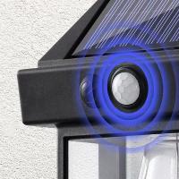 China Double Light Source Adjustable Solar Charging Wall Led Light with 8m Sensing Distance for sale