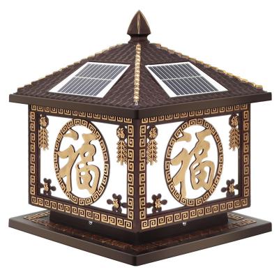 China 50000 Hours Working Lifetime Aluminum Solar Post Light for Outdoor Main Gate Pillar for sale