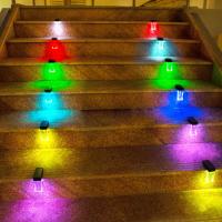 China Outdoor Garden Lawn Step Wall Sconce LED Solar Decor Lights with IP65 Waterproof for sale