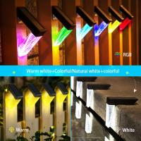 China Outdoor Garden Lawn Step Wall Sconce LED Solar Decor Lights with IP65 Waterproof for sale