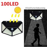 China 100LEDs Solar Induction Street Lights for Long-Lasting Outdoor Lighting Solutions for sale