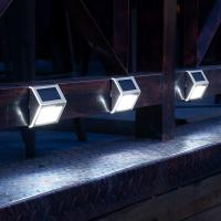 China Waterproof Solar Light Power Stair LED Solar Step Fence Lights for Garden Yard Pathway for sale