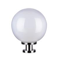 China 360° Beam Angle Round Plastic Solar Fence Post Lights with Remote Timer and 3 Colors for sale