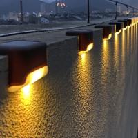 China 1.2V Input Voltage Outdoor LED Solar Power Stair Step Lamp for Garden Wall Lighting for sale