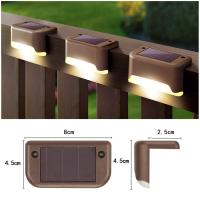 China 1.2V Input Voltage Outdoor LED Solar Power Stair Step Lamp for Garden Wall Lighting for sale