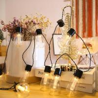 China Solar LED Edison Bulb String Lights for Outdoor Christmas Decorations Patio 6lm 1- for sale