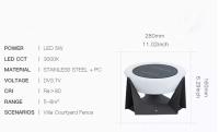 China Solar Pillar Light with Support Dimmer Long Lifespan and Working Time hours of 50000 for sale