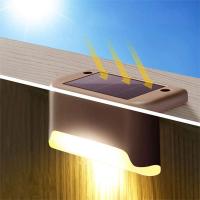 China DC 6V Solar Led Outdoor Garden Light Stairs Deck Lamp for Patio Yard Garden Decor for sale
