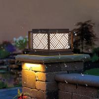 China Solar Outdoor Pillar Lights Vintage Street Lights for Garden Lawn LED Light Source for sale