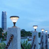 China European Style IP65 Waterproof Lamp Yard Solar Led Lawn Bollard Garden Light for Outdoor for sale