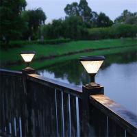 China European Style IP65 Waterproof Lamp Yard Solar Led Lawn Bollard Garden Light for Outdoor for sale